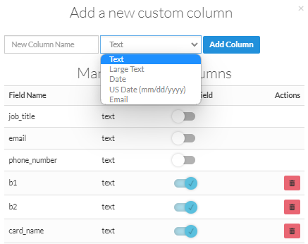 Creating new Custom variables